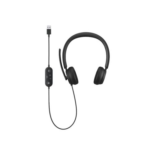 Buy Microsoft Modern USB Headset - Black Noice Cancelling Microphone ...