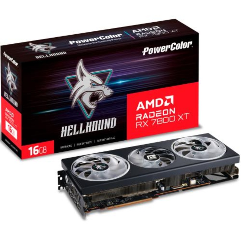 Buy Powercolor Hellhound AMD Radeon RX 7800 XT OC 16GB GDDR6 Graphics ...