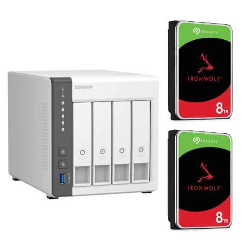 Buy QNAP TS-433 4-Bay NAS with 2x 8TB NAS HDD Bundle [BDLQNP433020 ...
