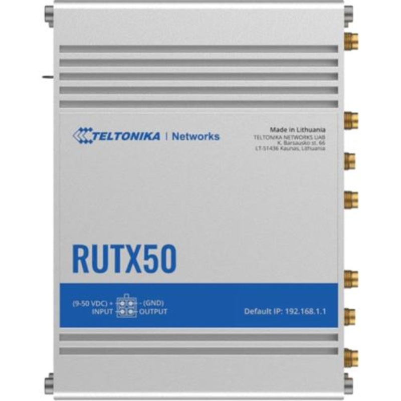 Buy Teltonika RUTX50 5G LTE CAT20 Industrial Cellular Router with Wi-Fi ...