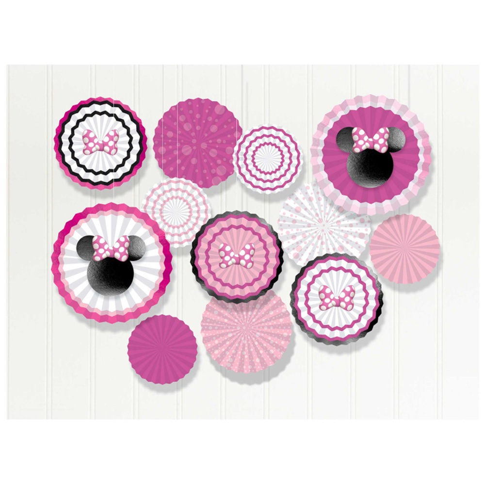 Buy Disney Minnie Mouse Forever Paper Fans Decorating Kit - MyDeal ...