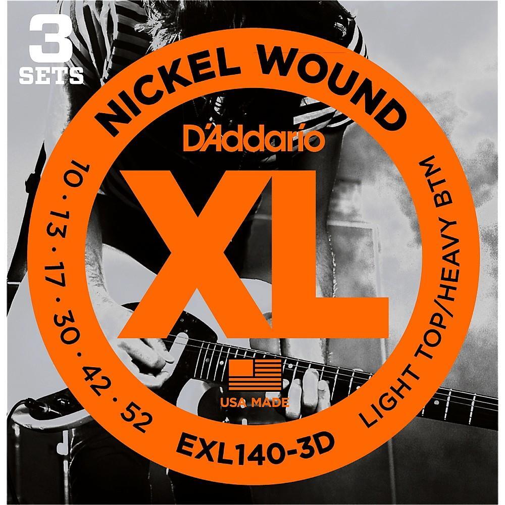 Buy D'Addario Exl140-3D Nickel Wound Electric Guitar Strings, Light Top ...