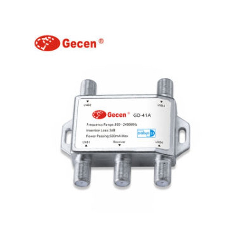 Buy 4 in 1 DiSEqC Switch 4 Port Satellite Signal Switch Multiswitches ...