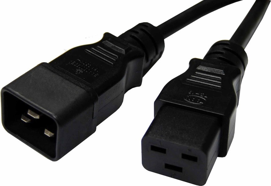 Buy 8Ware Power Extension Cable Lead 5m 15A IEC-C19 to IEC-C20 Male to ...