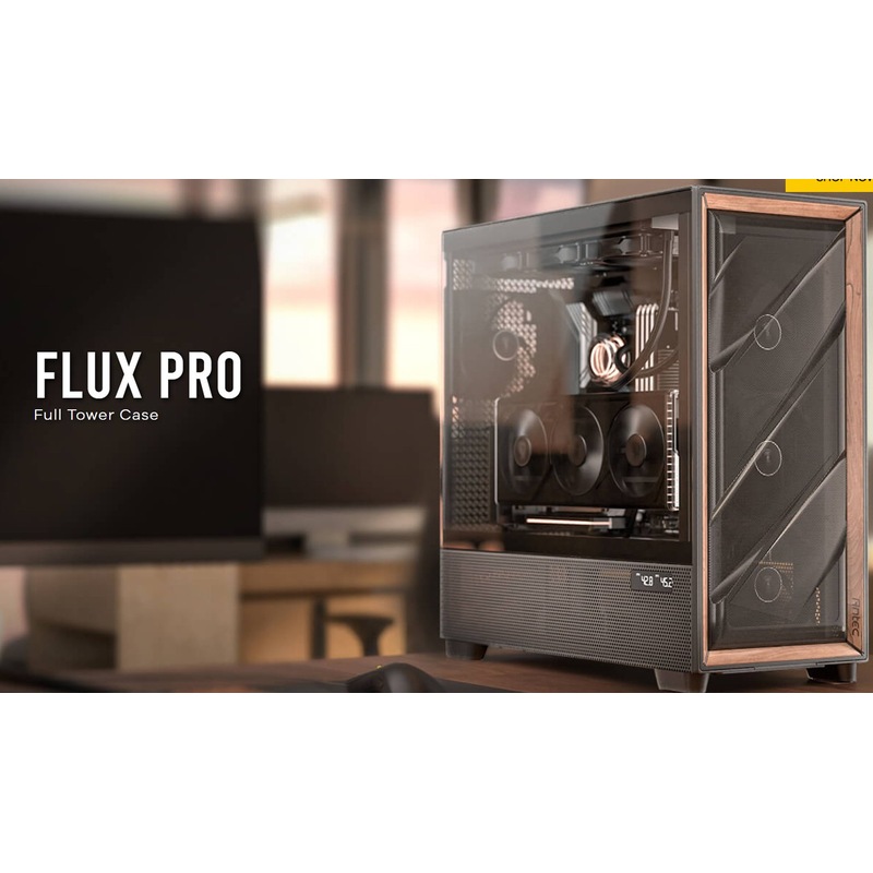 Buy Antec FLUX PRO, E-ATX, Premium Walnut, Iunity Temperature Disp. CPU ...