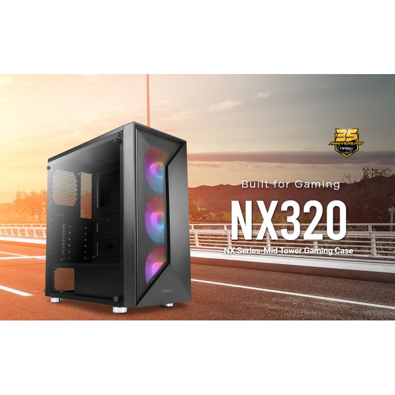 Buy Antec NX320 ATX, m-ATX 3x RGB 120mm Fan included, Tempered Glass ...