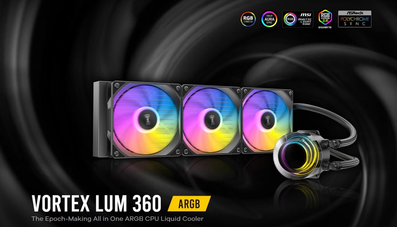 Buy Antec Vortex Lum 360 ARGB The Epoch-Making All in One ARGB CPU Liquid Cooler - MyDeal Australia