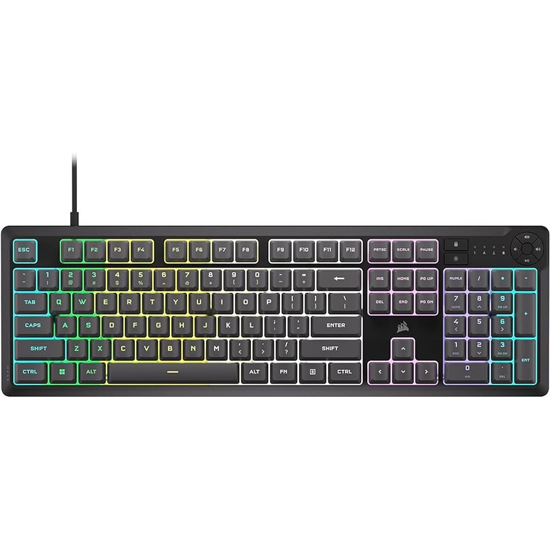Buy CORSAIR K55 CORE RGB Grey Gaming Keyboard Dynamic Five Zone RGB ...