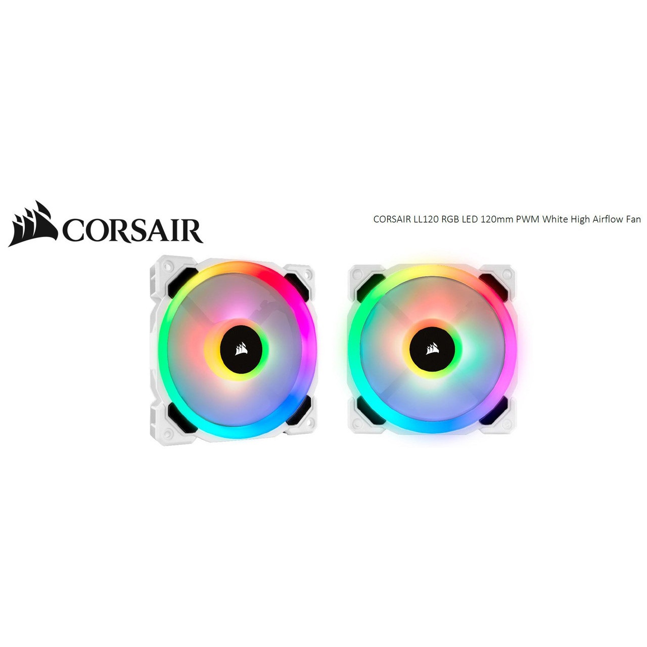 Buy Corsair Light Loop Series, White LL120 RGB, 120mm Dual Light Loop ...