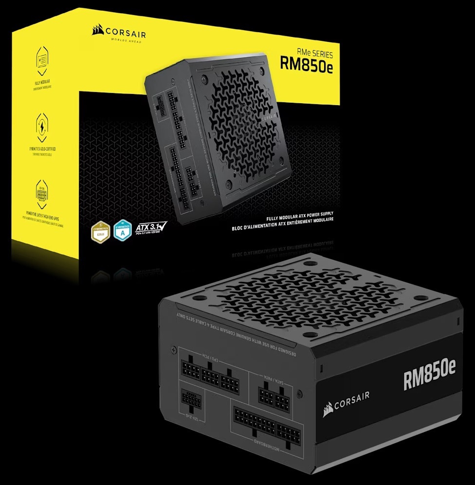Buy Corsair RMe Series RM850e Fully Modular Cybenetics Gold ATX 3.1 ...