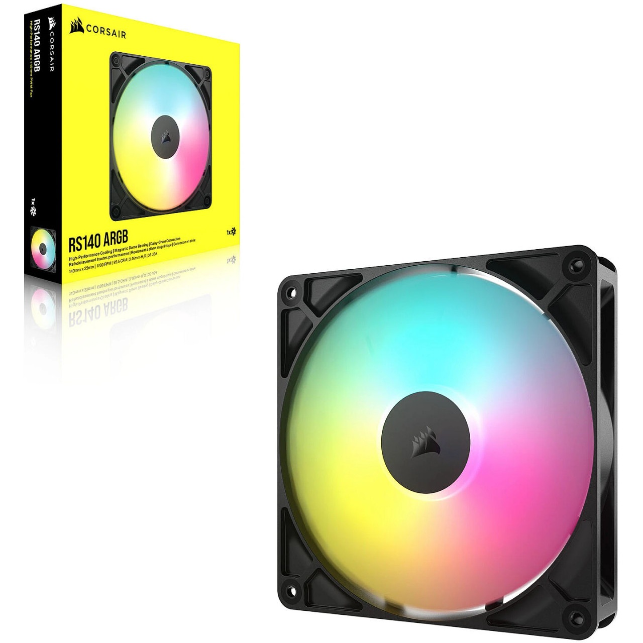 Buy Corsair RS140 ARGB, 140mm ARGB Fan, Single Pack - MyDeal Australia