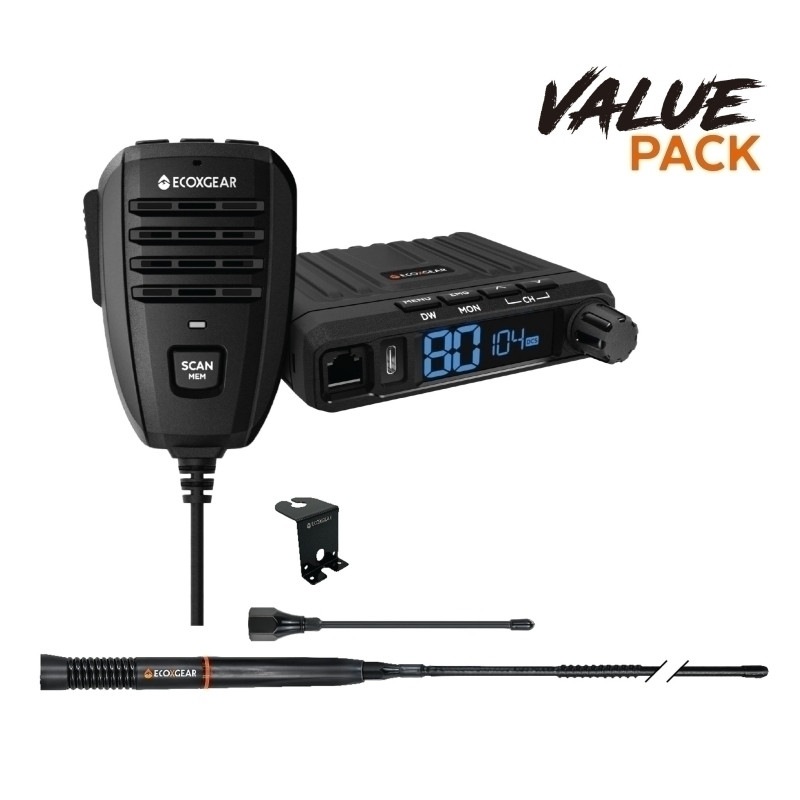 Buy EXG1000-VPK 5-Watt Compact Fixed Mount UHF Radio with USB-C Port ...