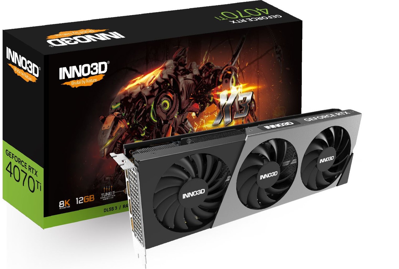 Buy INNO3D nVidia GeForce RTX 4070 Ti X3 12GB GDDR6X, 2610MHz Boost ...