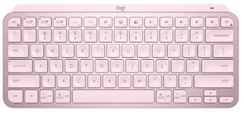 Buy Logitech MX Keys Mini Minimalist Wireless Illuminated Keyboard Rose ...