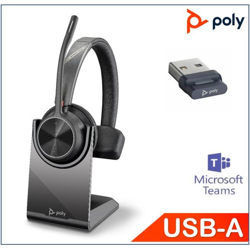Buy Plantronics/Poly Voyager 4310 UC Headset with Charge Stand, Teams ...