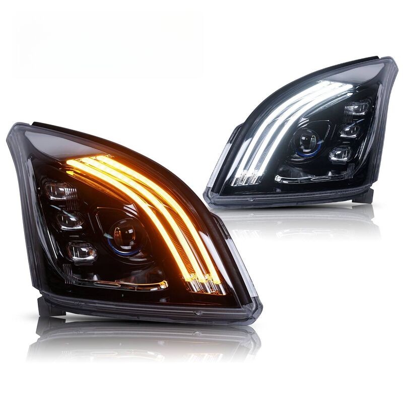 Buy 3D Demon Eye Full LED Sequential Blinker Headlights Fit For TOYOTA ...