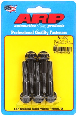 Buy ARP 5-Pack Bolt Kit 12-Point Head Black 5/16" UNC x 1.750" UHL 3/8 ...
