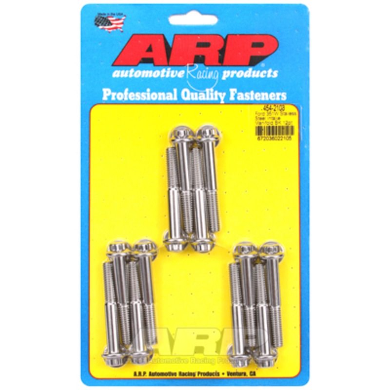 Buy ARP Intake Manifold Bolt Kit 12-Point Head S/S for Ford 351 Windsor ...