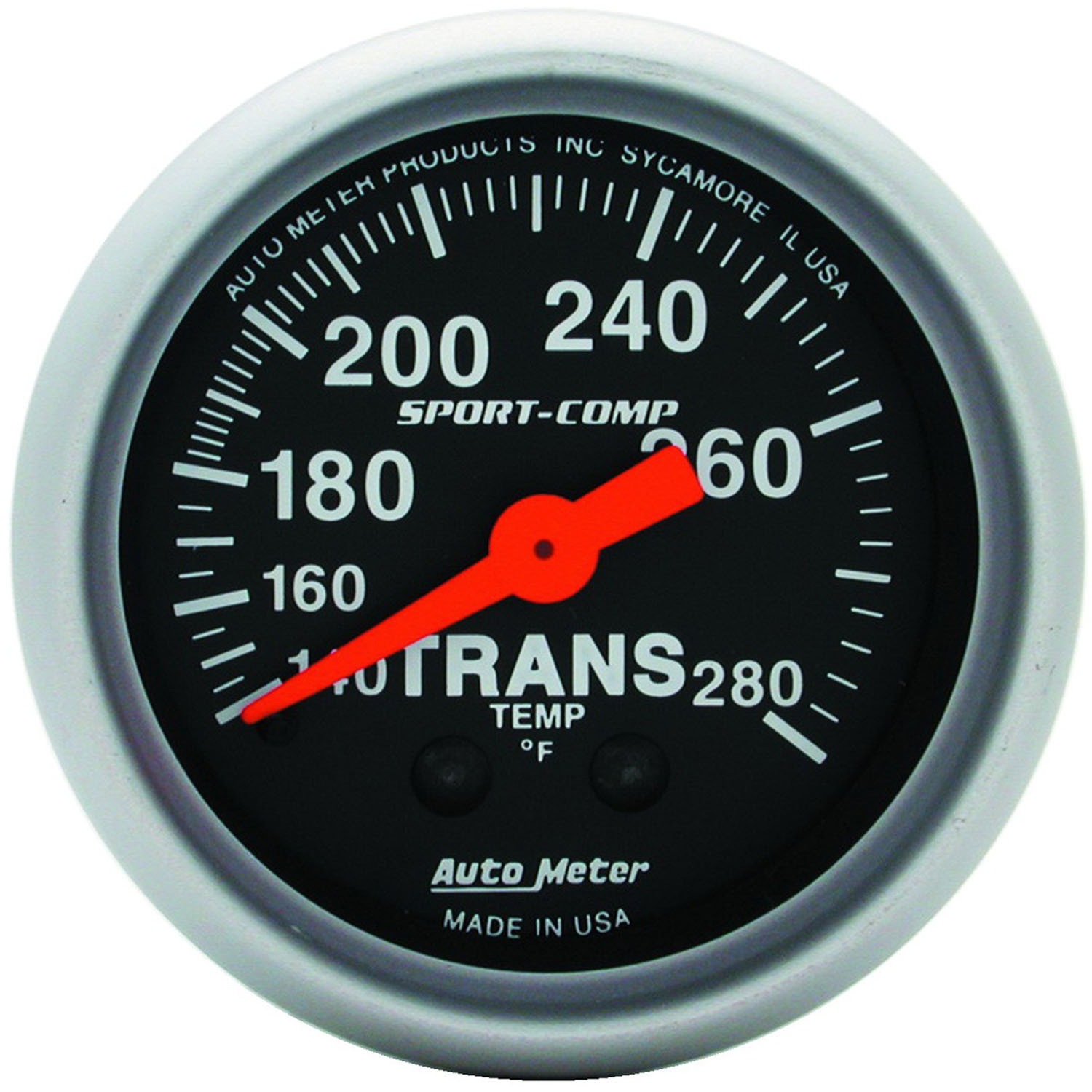 Buy Auto Meter Gauge Sport-Comp Transmission Temperature 2 1/16 in. 140 ...