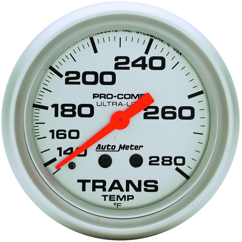 Buy Auto Meter Gauge Ultra-Lite Transmission Temperature 2 5/8 in. 140 ...
