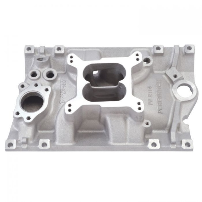 Buy Edelbrock Intake Manifold Performer Dual Plane Aluminium Natural 4 ...