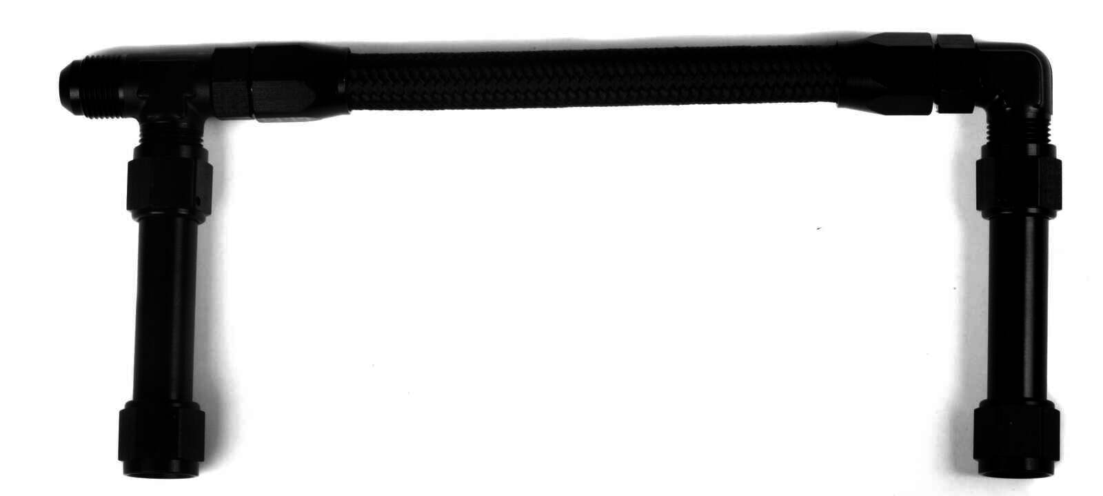 Buy Holley Fuel Line Braided Flex Nylon/Rubber Black Aluminium Fittings ...