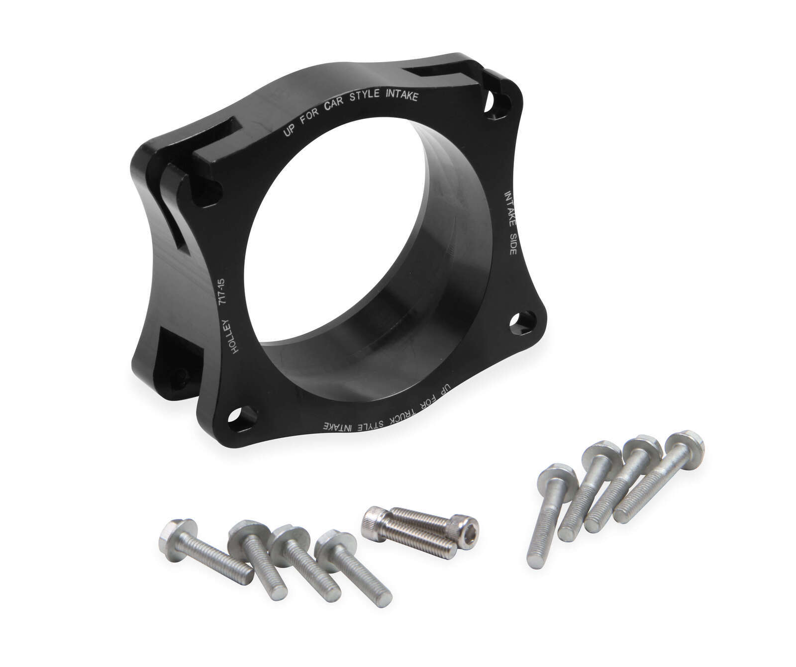 Buy Holley Throttle Body Adapter Angled 95mm Bore Aluminium Black ...