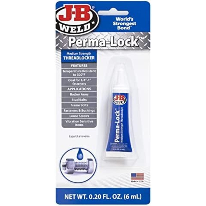 Buy JB Weld Perma-Lock Threadlocker Mid Strength 6ml Blue 24206 - MyDeal