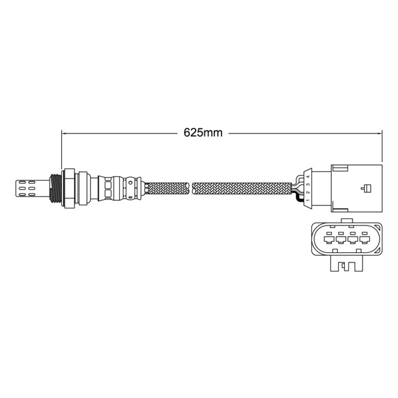 Buy Post-Cat oxygen sensor for MG ZS 180 25K4F 6-Cyl 2.5 10/01-5/05 ...