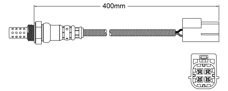 Buy Pre-Cat oxygen sensor for Nissan Pulsar N16 Sedan QG16DE 4-Cyl 1.6 ...