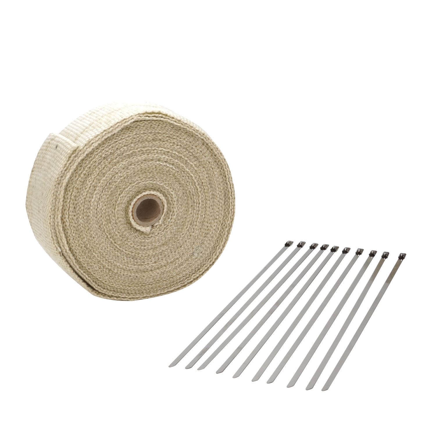 Buy Proflow Exhaust Wrap Fiberglass Composite 650C 1in 25 ft Roll Light ...