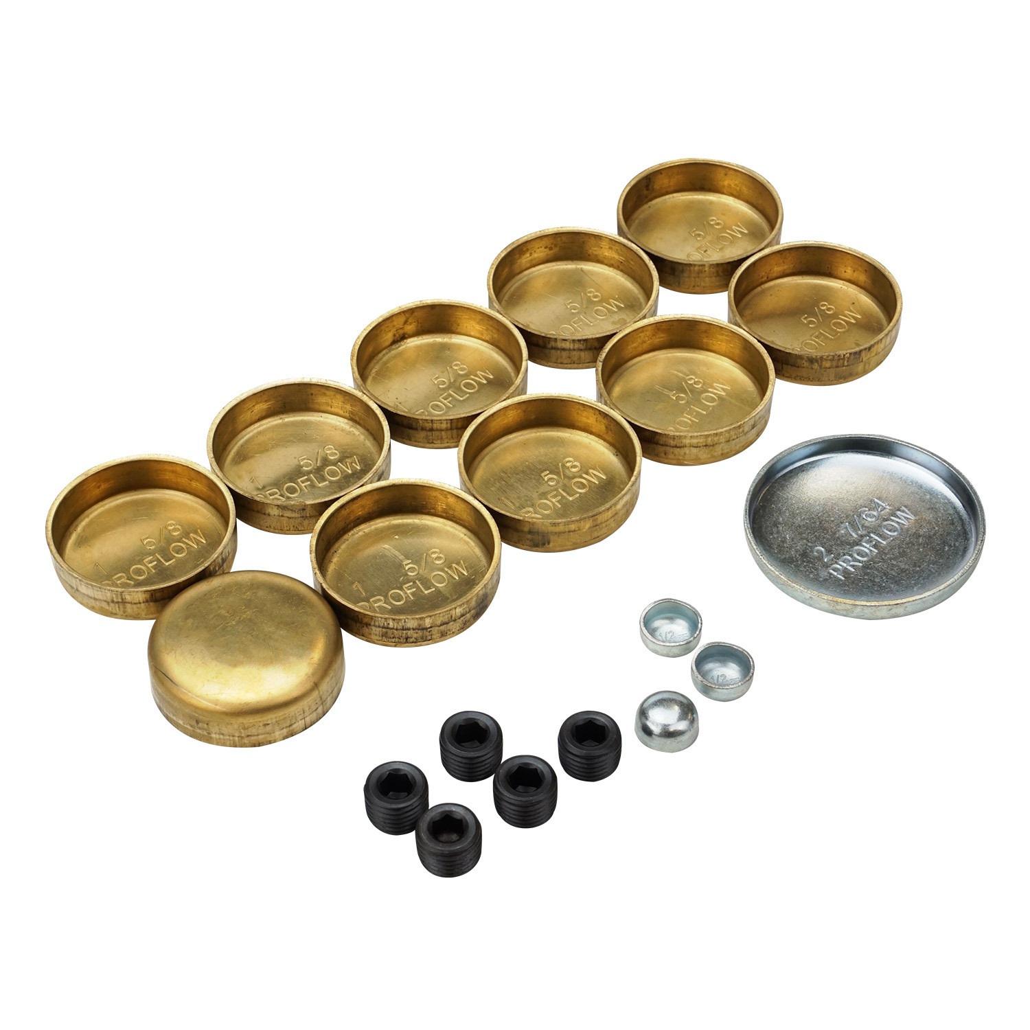 Buy Proflow Freeze Welch plugs, Brass, For Chevrolet, Small Block, 400 ...