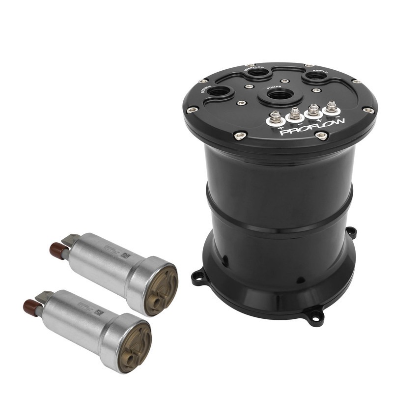 Buy Proflow Surge Tank Kit With Dual Walbro Hellcat 525 Fuel Pumps EFI ...