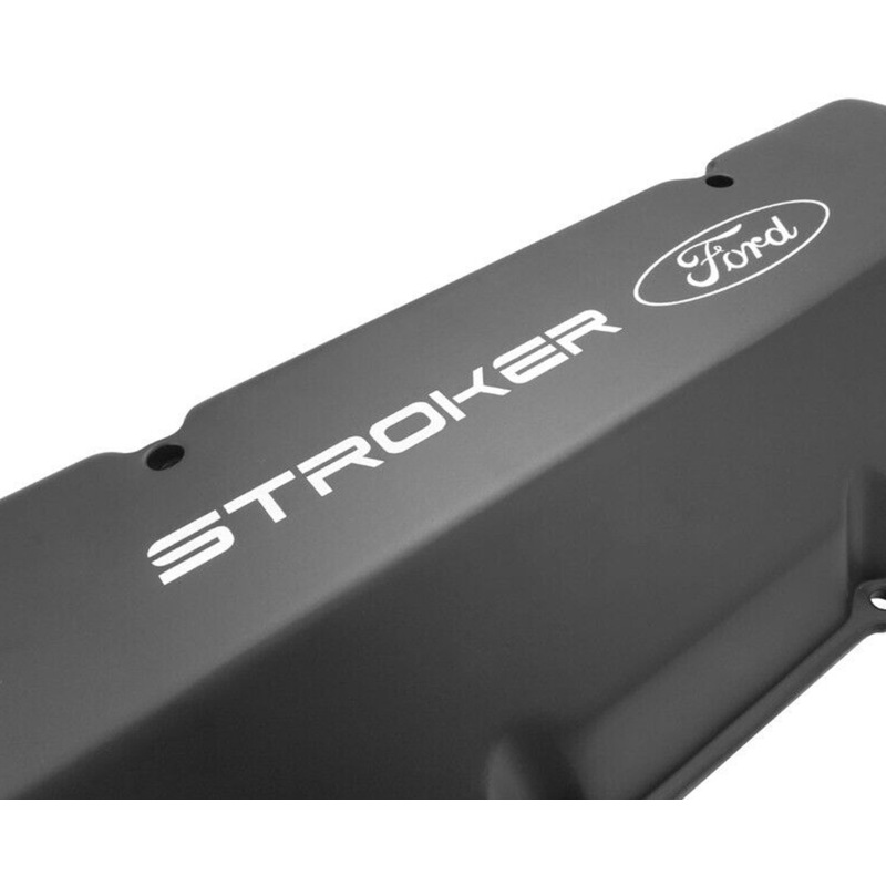 Buy Proflow Rocker Valve Covers Tall Black Ford Cleveland V8 302 351 ...
