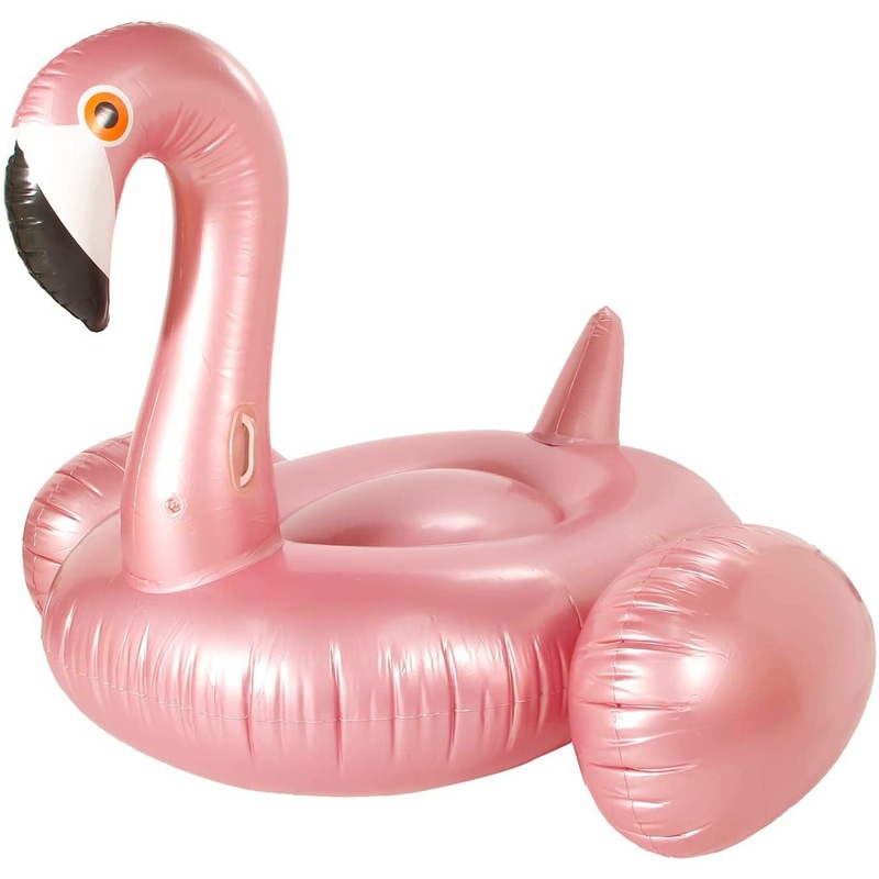 Buy Giant Inflatable Rose Gold Flamingo Pool Float Raft 192*180*115cm ...