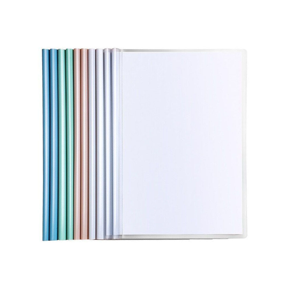 Buy 20x A4 Report Covers Clamp File Slide Binders Spine Bone Folders ...