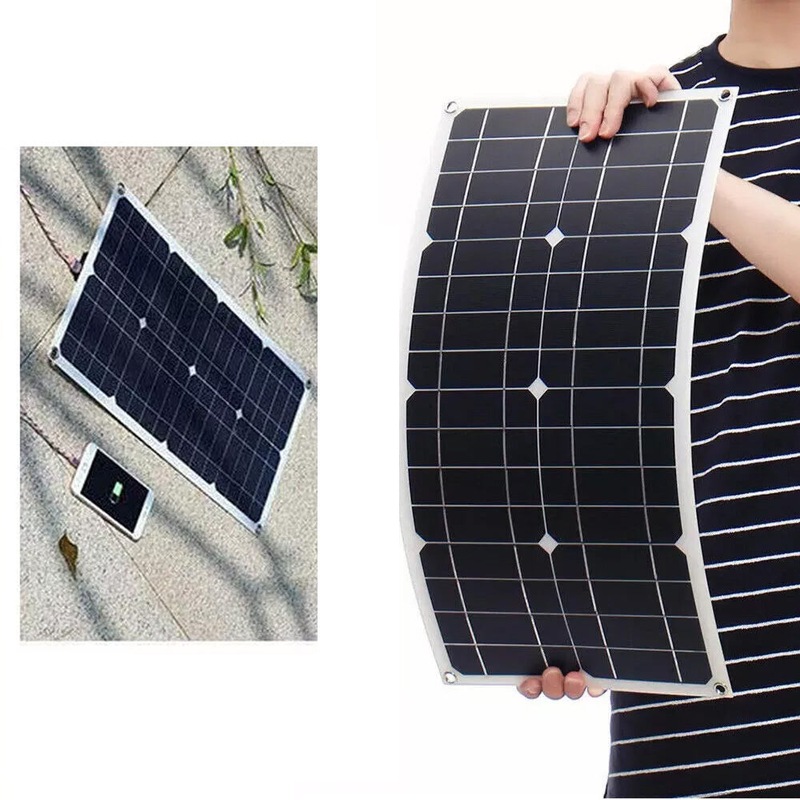 Buy 250W Solar Panel Flexible 12V 30A Caravan Camping Portable Solar ...