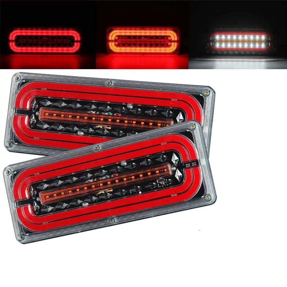 Buy 2X LED Tail Lights Sequential Indicator Trailer Ute Caravan Truck ...