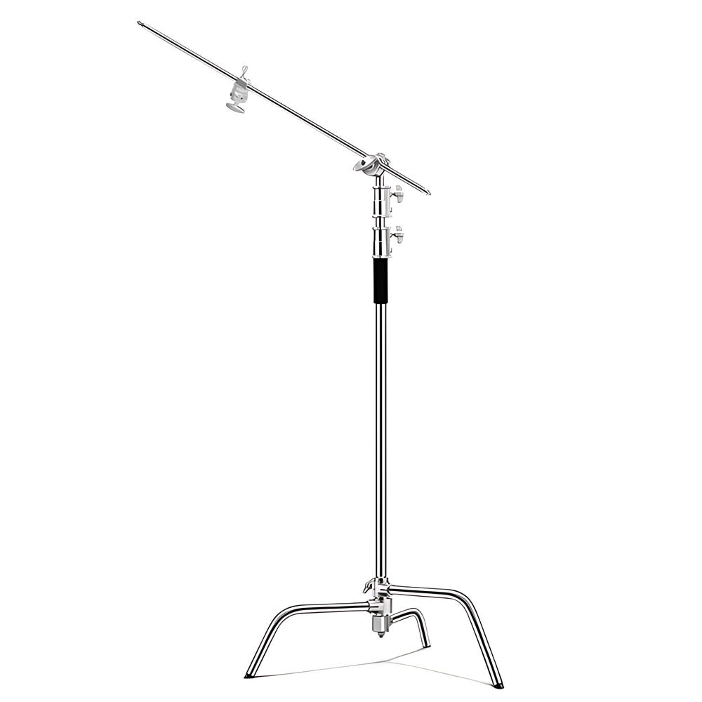 Buy 3.3m Heavy-Duty Stainless Steel C-Stand with Boom Arm Grip Head ...
