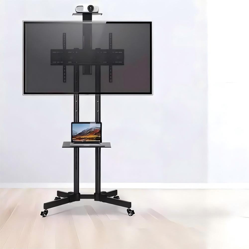 Buy 32 To 65" Black Led Plasma Lcd TV Stand Mount Bracket Mobile ...