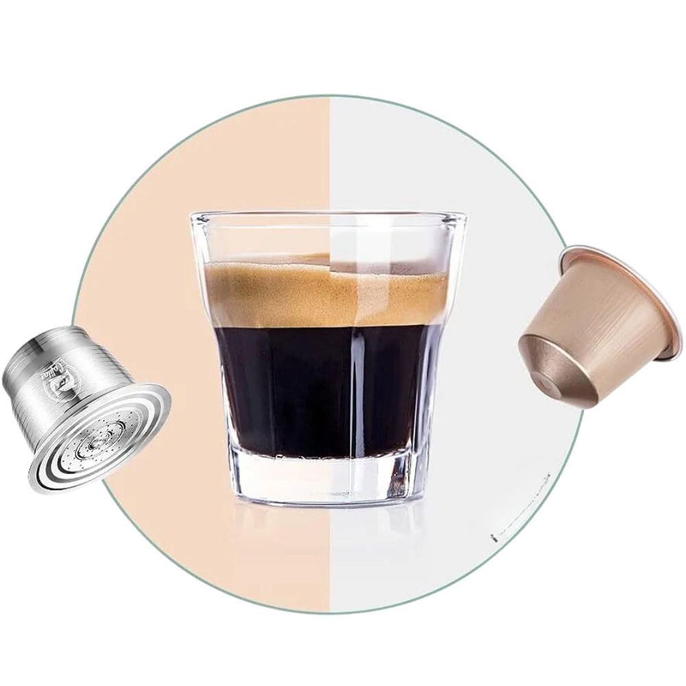 Buy 3pcs Stainless Steel Coffee Capsule Cup Reusable/Refillable Pod For ...
