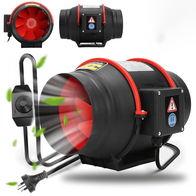 Buy 4inch 6inch Silent Inline Fan Industrial Extractor Duct Hydroponic ...