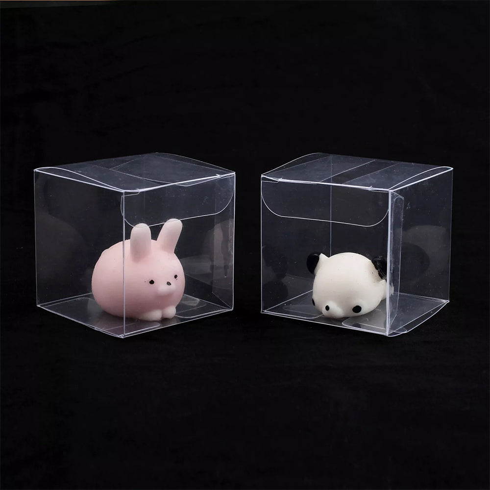 Buy 50 PVC Clear Transparent Macaron Square Cube Boxes For Wedding ...