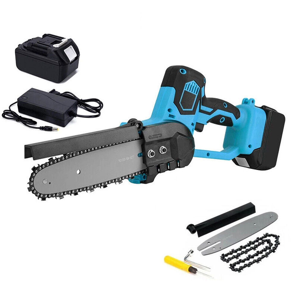 Buy 8'' Cordless Electric Wood Cutting Saw Cutter Chainsaw With Battery ...