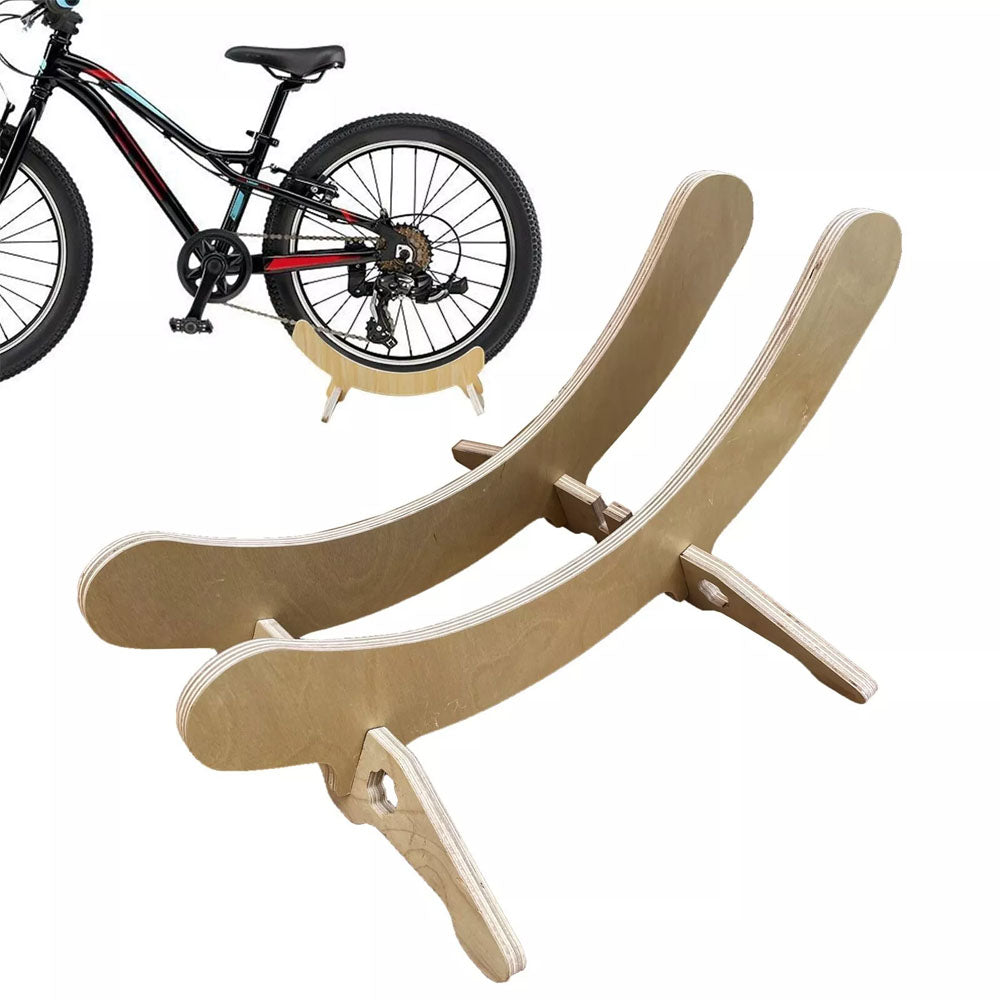 Buy Adjustable Wooden Bike Stand Floor - Single Bike Stand for Indoor ...