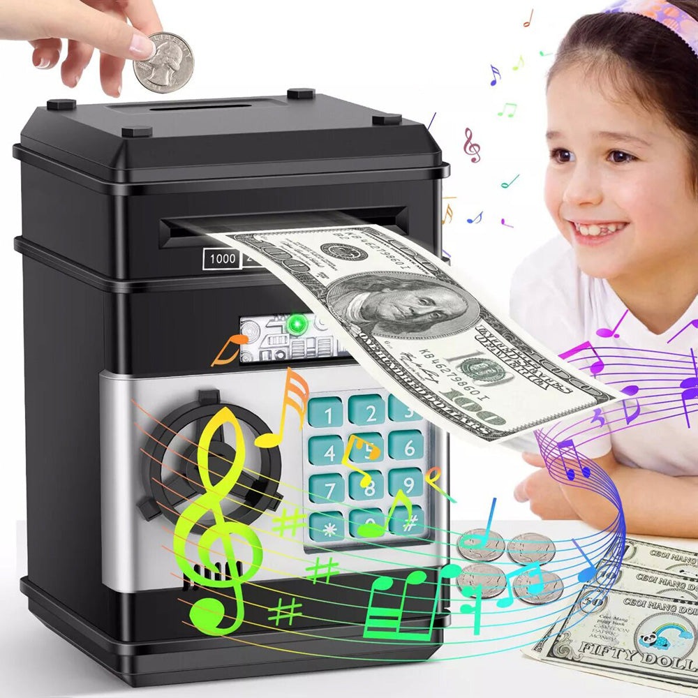 Buy ATM Piggy Bank Safe Money Box Bank Electronic Password Lock Cash ...