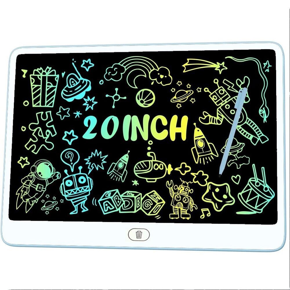 Buy Blue 20" LCD Kids Writing Tablet Drawing Board Hand writing Pad ...