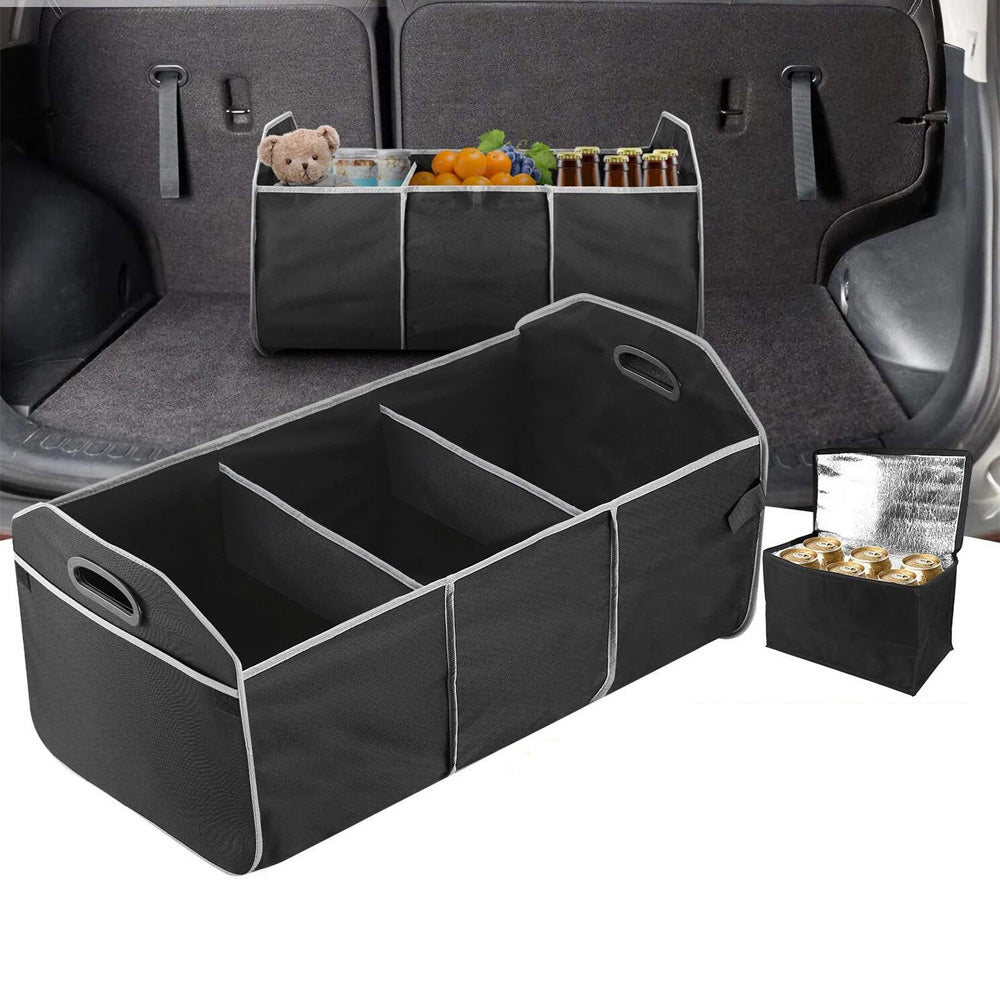 Buy Car Boot Organiser Partition Collapsible Storage Box Trunk Bag Tool ...