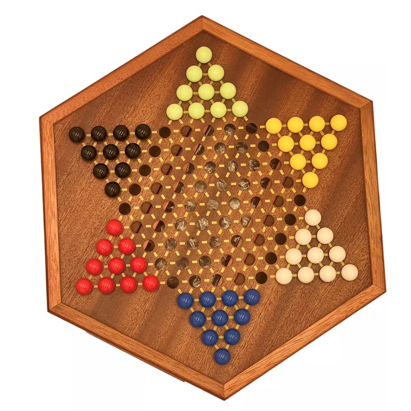 Buy Classic Chinese Checkers Chess Set With Drawers Board Game - MyDeal