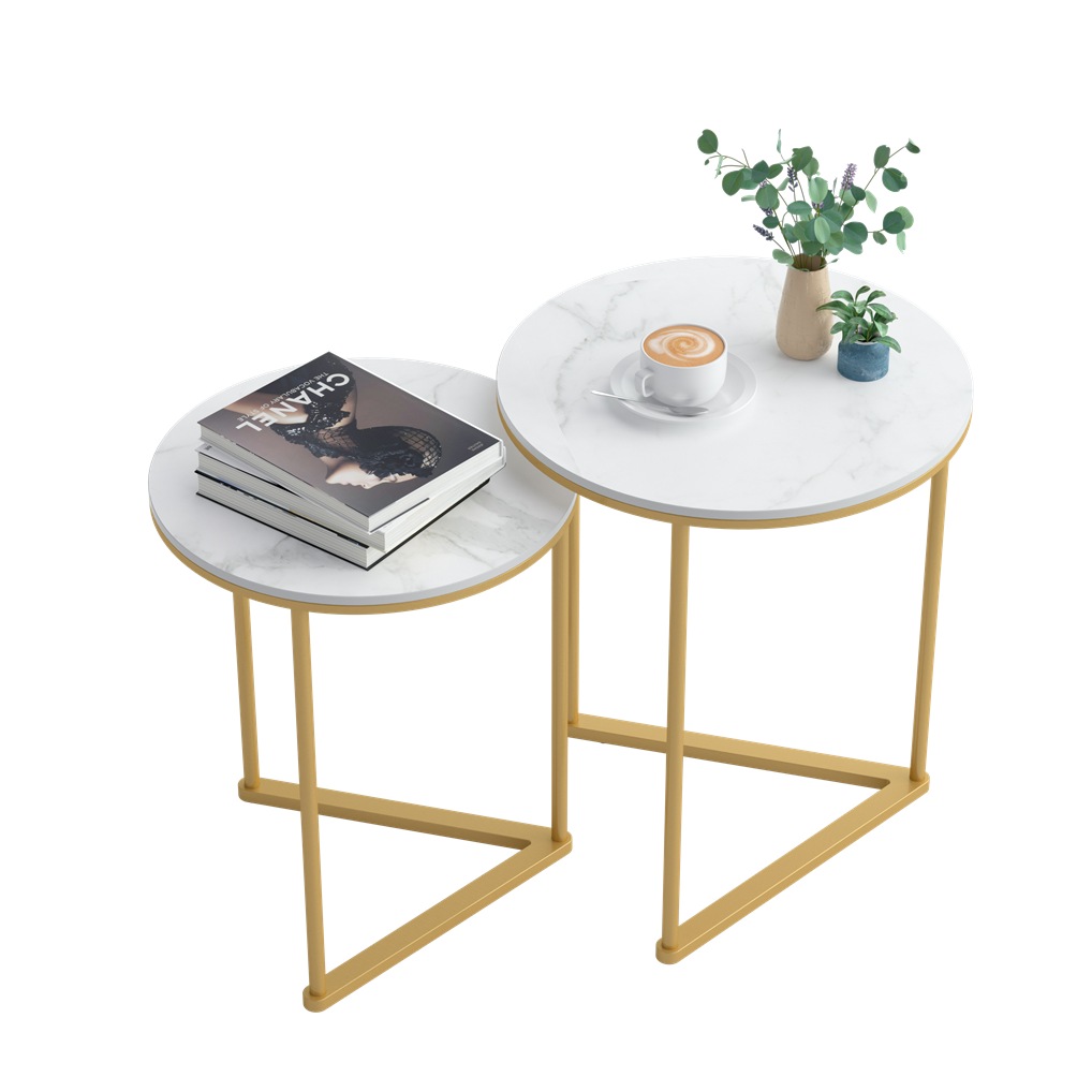 Buy Double Tall S Medium Nested Coffee Tables Nesting Sofa Bedside ...